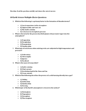 AA21 - This set covers fundamental Earth science concepts such as ...