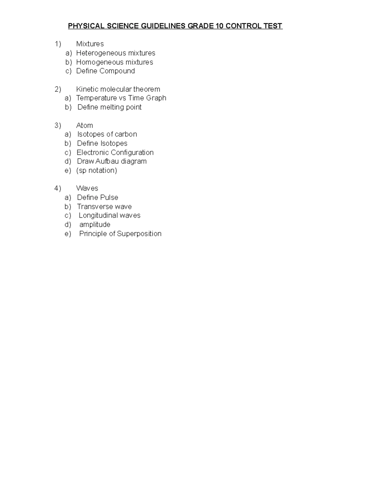 Grade 10 Physics Exam Paper & Memo (JOE GQABI) - Studocu