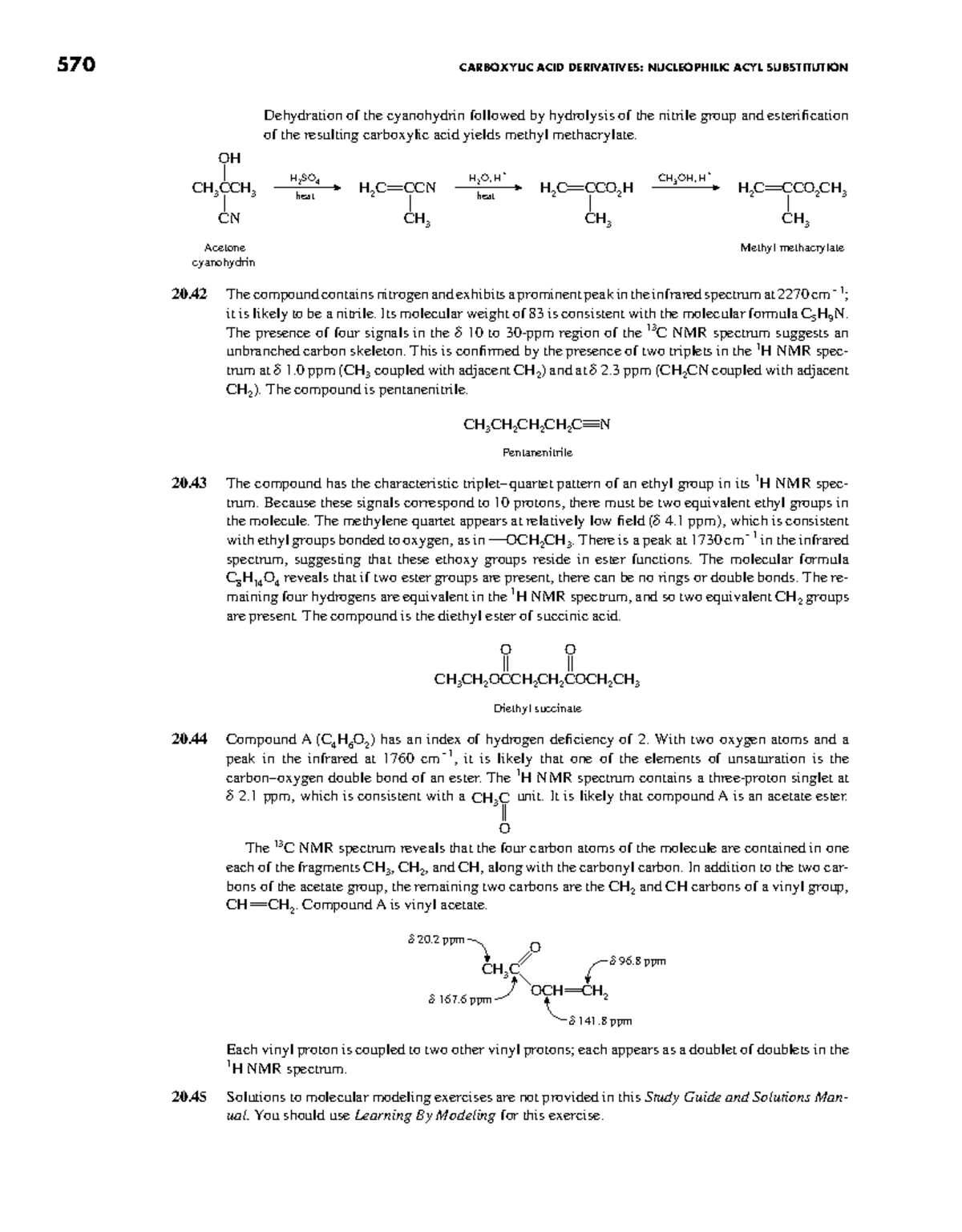 570 Organic Chemistry: Carboxylic Acid Derivatives & Nucleophilic Acyl ...