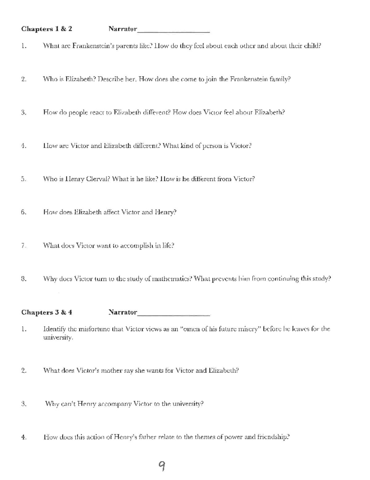 Frankenstein Study Guide (2024): In-Depth Analysis of Key Chapters ...