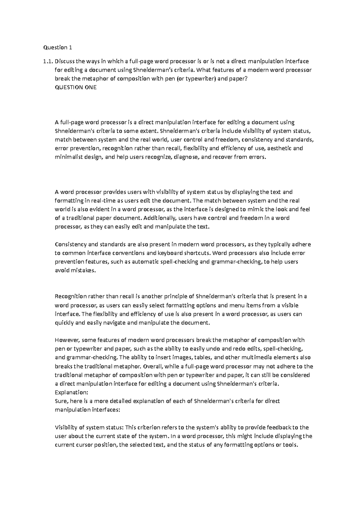 HCI 101 - Full-Page Word Processor as a Direct Manipulation Interface ...