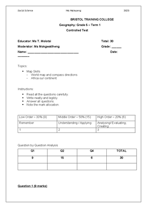 [Solved] Q61 Describe how learners at different grade levels Grade 46 ...