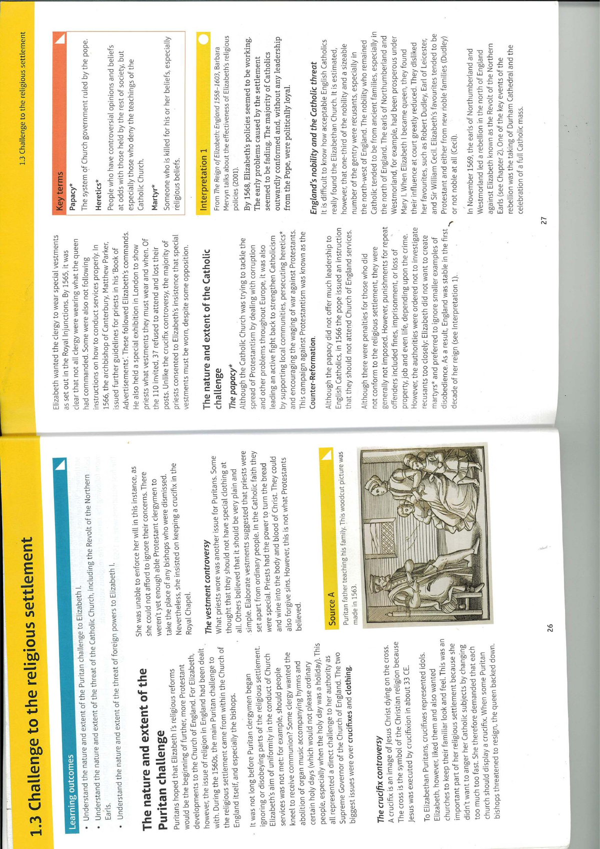 Elizabeth I: 1.3 Challenge to the Religious Settlement and Its ...