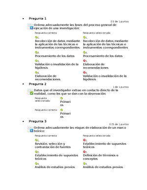 Actividad 3. Automatizada - Pregunta 1 1 de 1 puntos Debe contener todos los elementos de la ...
