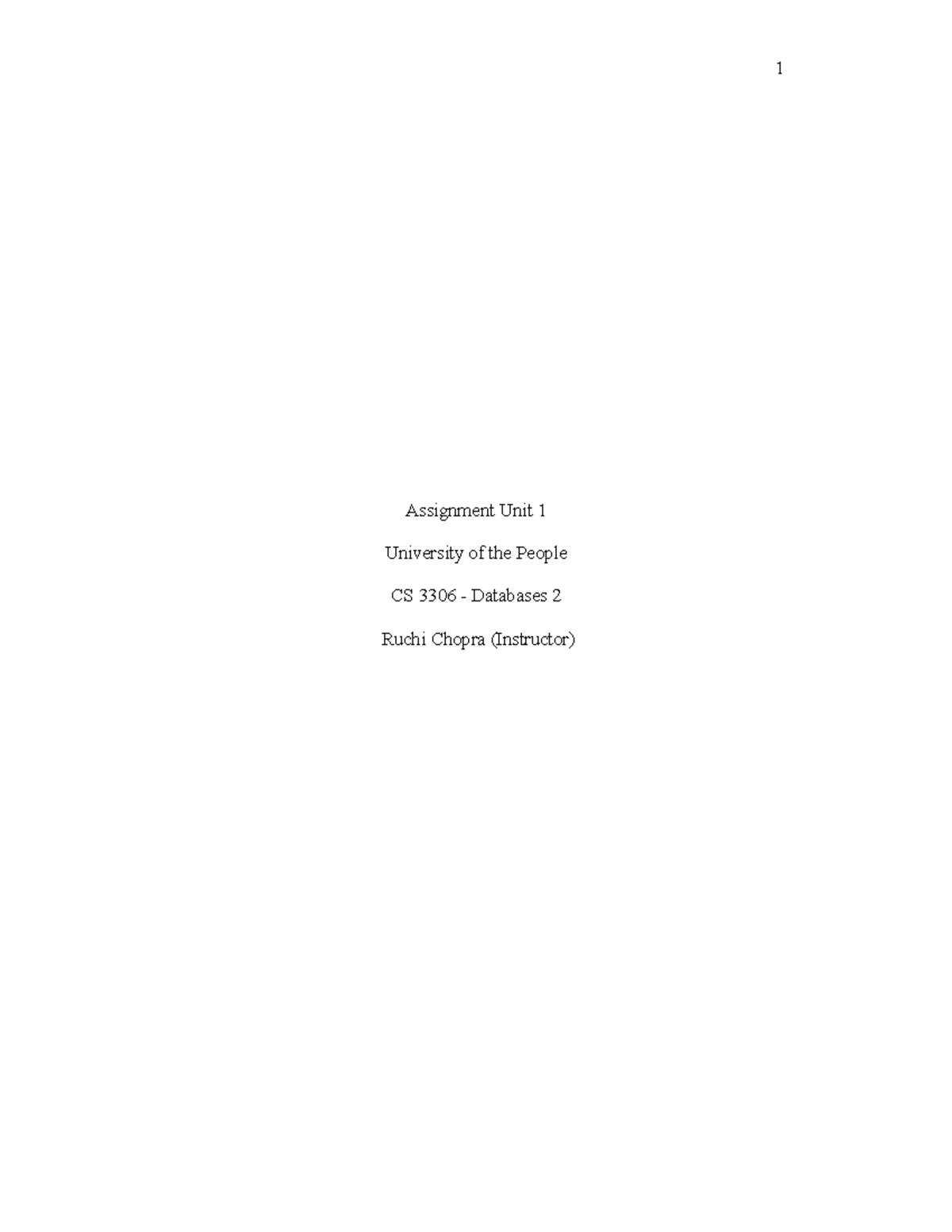 CS 3306 Assignment: Database Modeling for Car Insurance System - Studocu