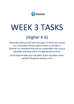 4-6 01a Higher Week 1 Tasks Qs and Ms-3 - WEEK 1 TASKS (Higher 4-6 ...