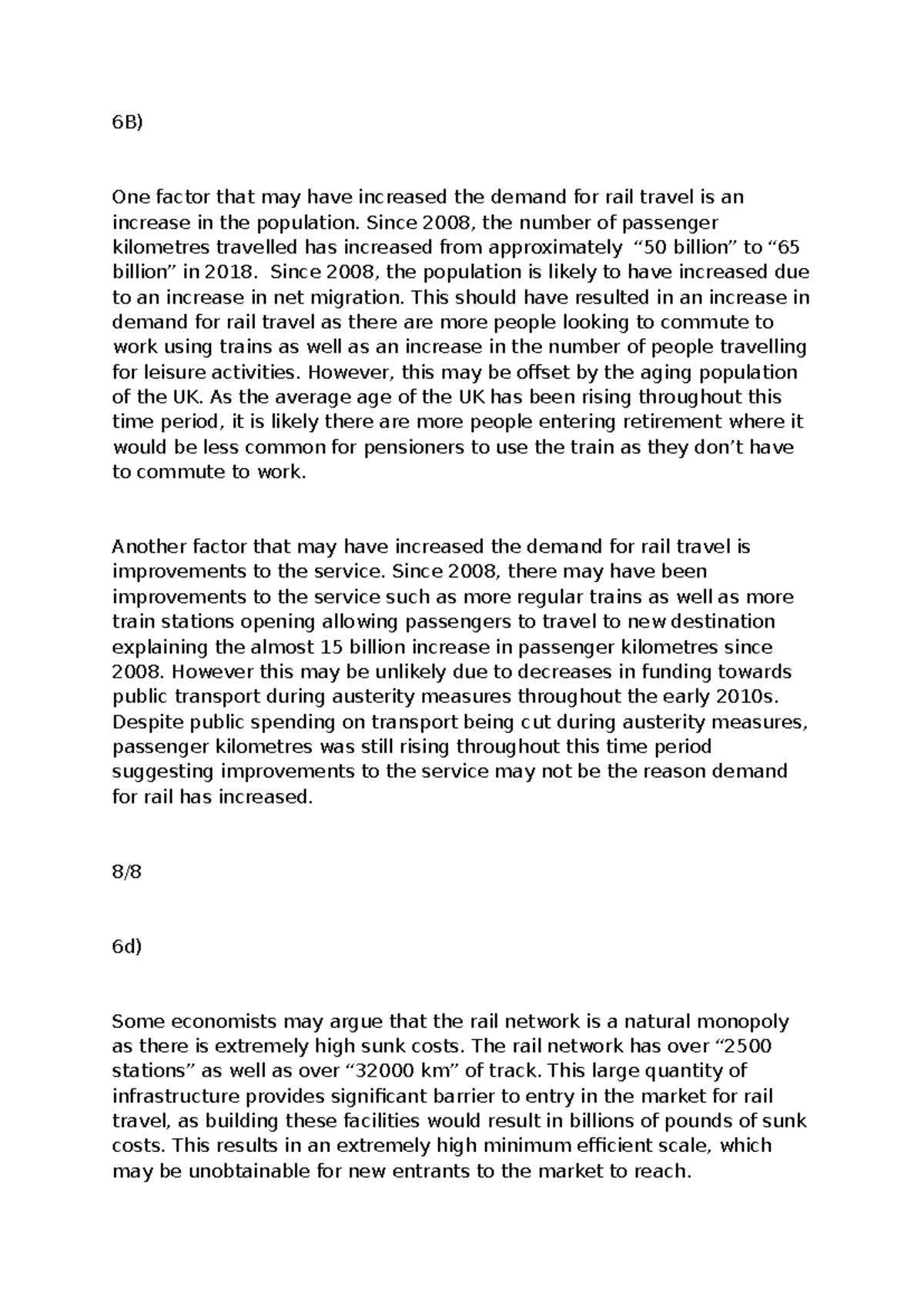6B - Factors Influencing Rail Travel Demand and Market Structure ...