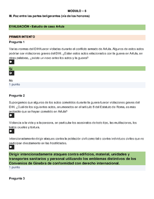 Evaluación U2: Uso de Drones y el DIH en Arfula - Mod5 - Studocu