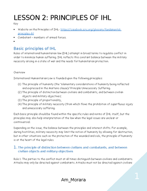 Comprehensive Overview of International Humanitarian Law (IHL ...
