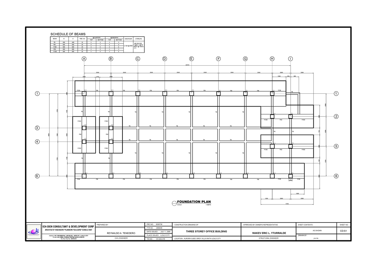 S1 - Construction Drawing for Three Storey Office Building - Studocu