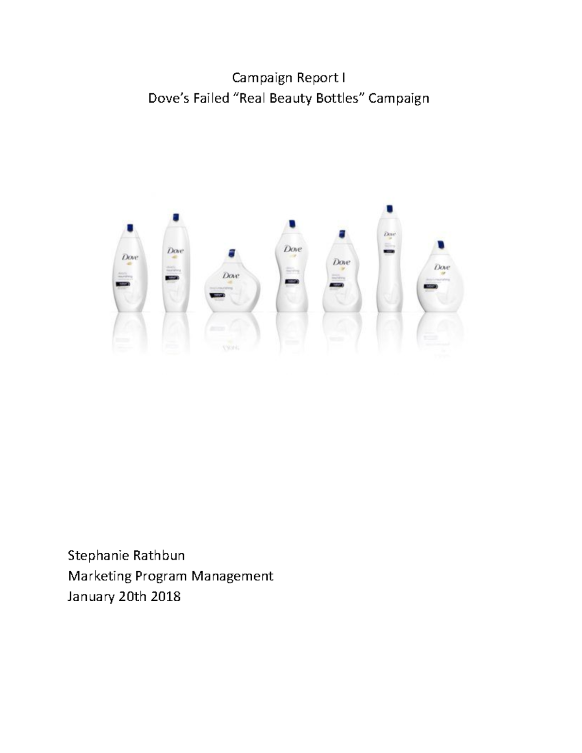 Dove Campaign Report I: Analyzing the "Real Beauty Bottles" Misstep ...