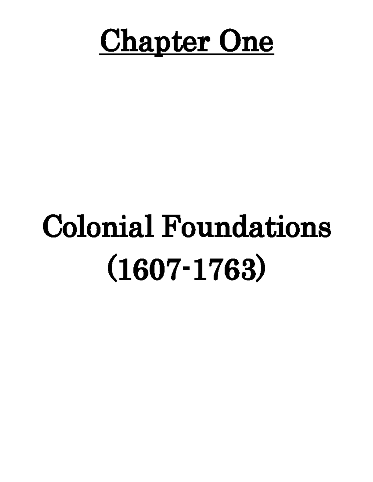 Chapter 1: Colonial Foundations and Their Impact on Trade and Politics ...