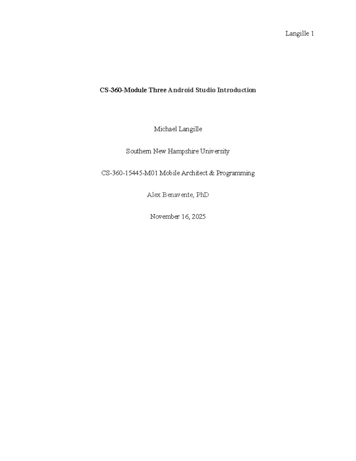 3-2 Assignment: Introduction to Android Studio - Studocu