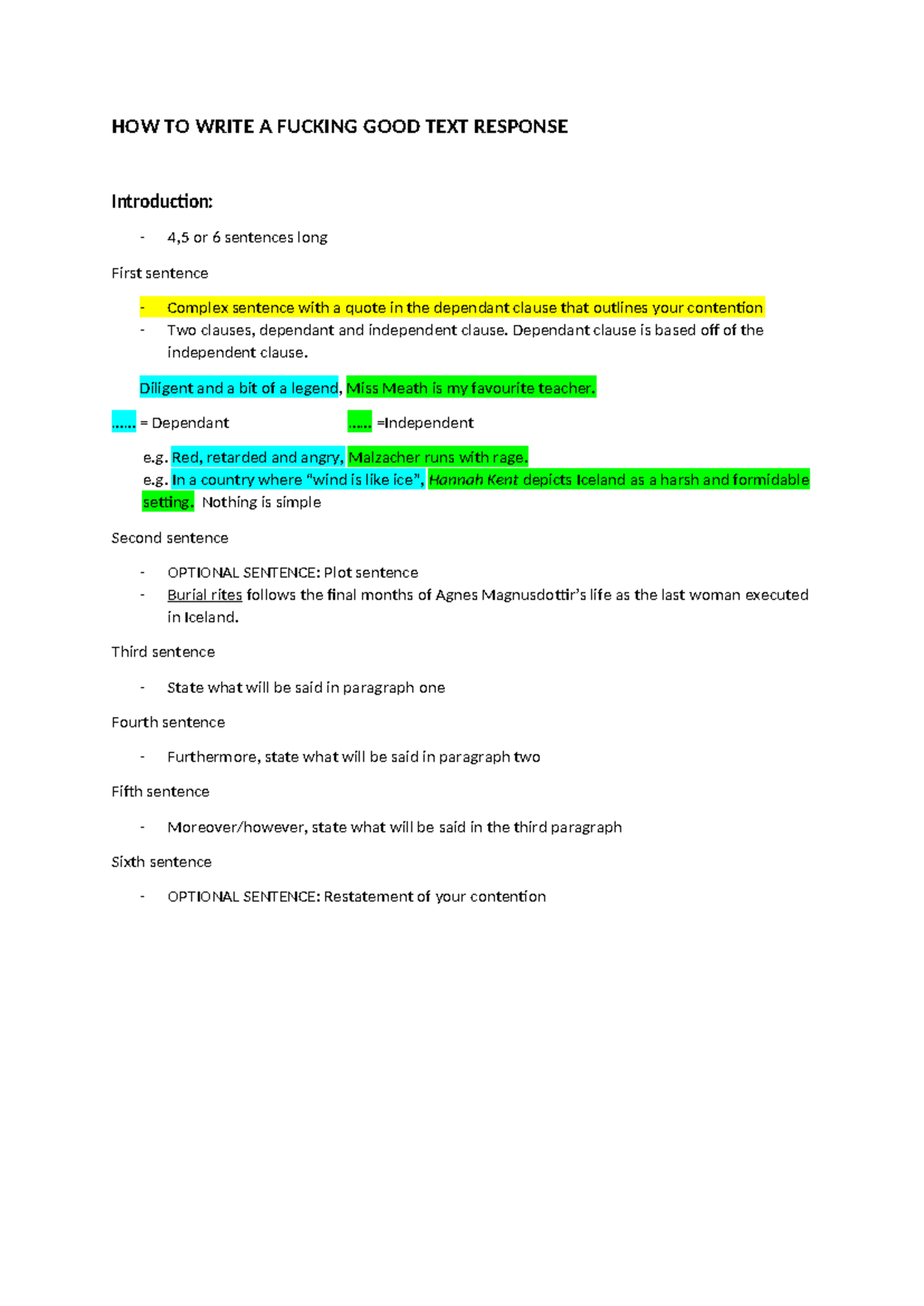 How to write a good text response - HOW TO WRITE A FUCKING GOOD TEXT ...