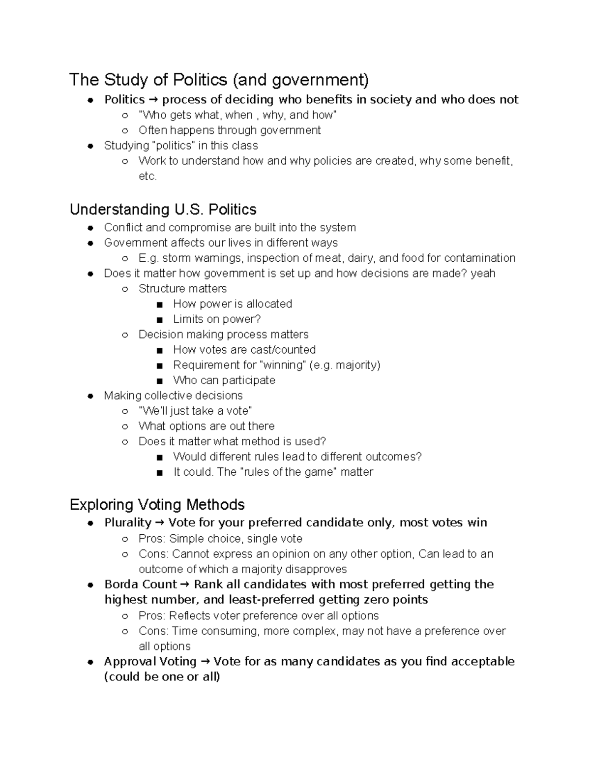 Understanding U.S. Politics: Voting Methods & Decision-Making Process ...