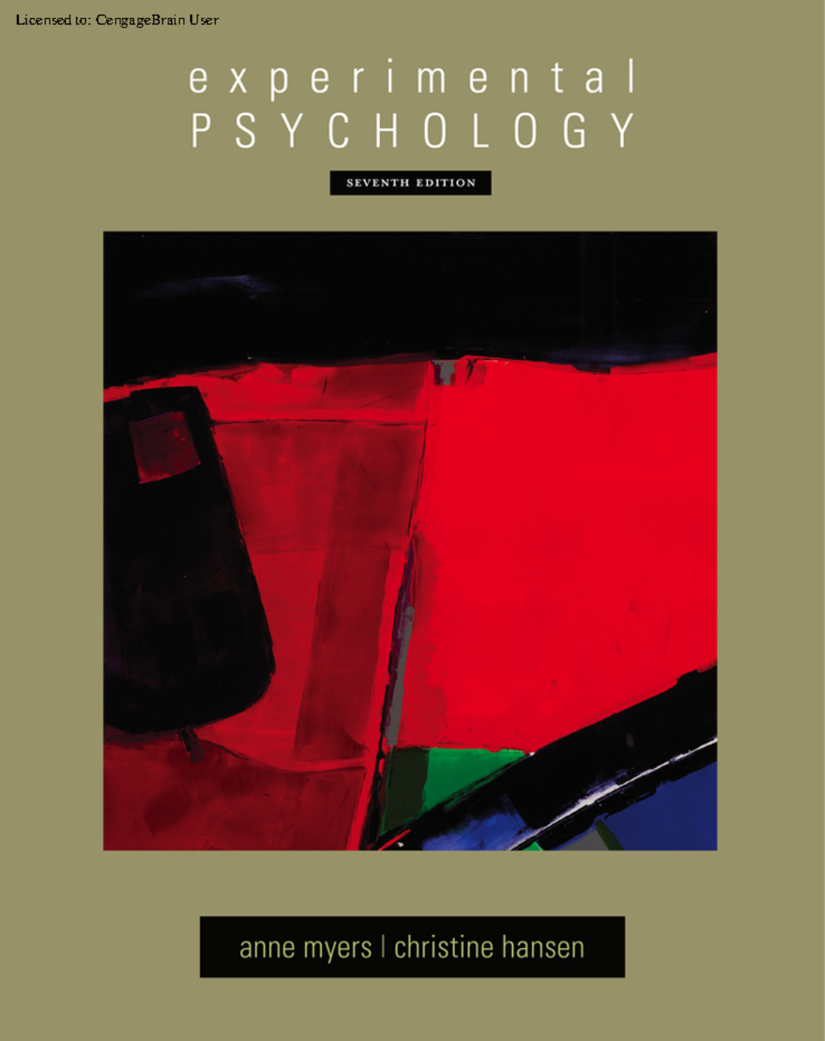Experimental Psychology by Myers 7th edition - Licensed to ...