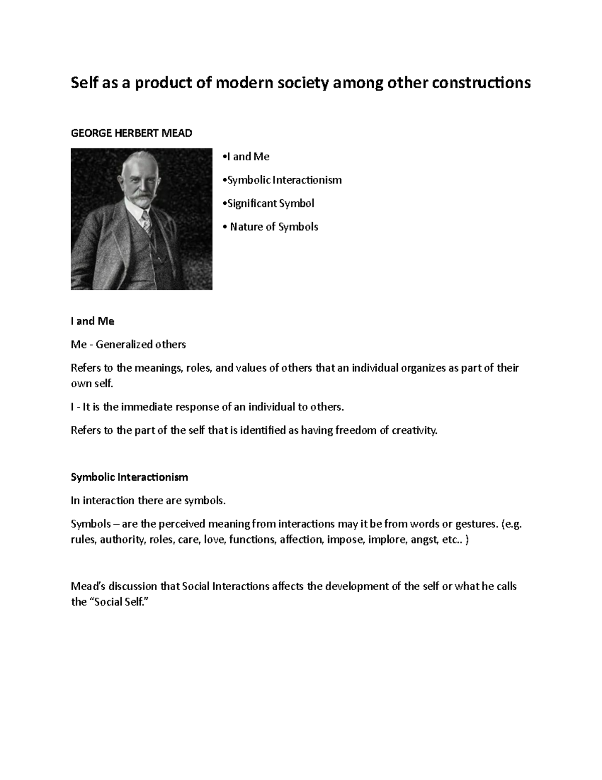 Modern Society and the Self: Mead and Goffman's Theories Explained ...