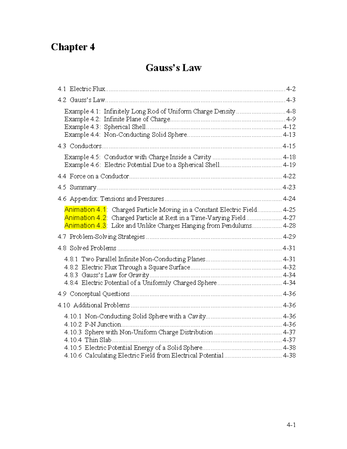 Chapter 4: Electric Flux and Conductors - Law 4.1 Insights - Studocu