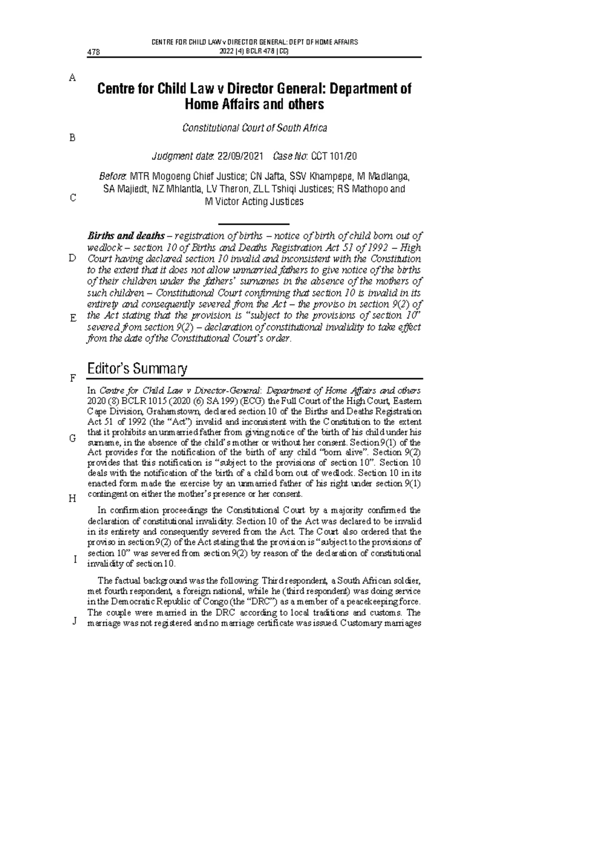 Case Law - Reported cases, unreported, case summary, hierarchy of ...