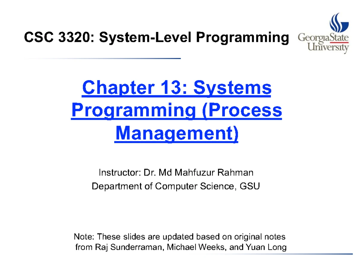 CSC 3320: Chapter 16 - Structures, Unions, and Enumerations Lecture ...