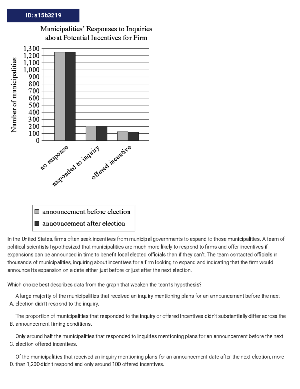 SAT Suite Question Bank - Inquiry Results Analysis - Studocu