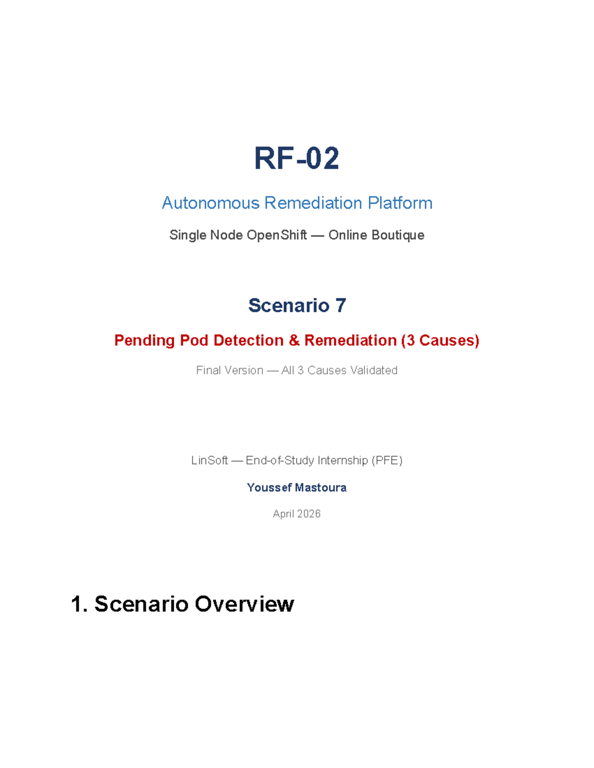 Pending Pod Detection Remediation (3 Causes) - Scenario 7 Final Version ...