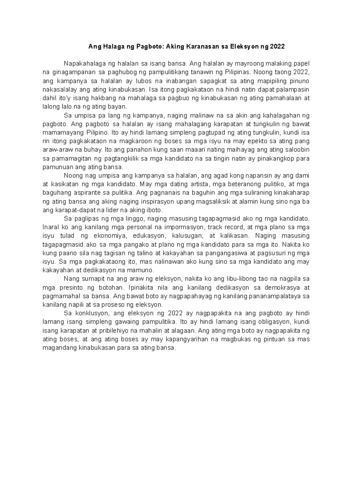 Iskrip NG Palatuntunan - ISKRIP NG PALATUNTUNAN GURO B: Ang Pagtatapos ...