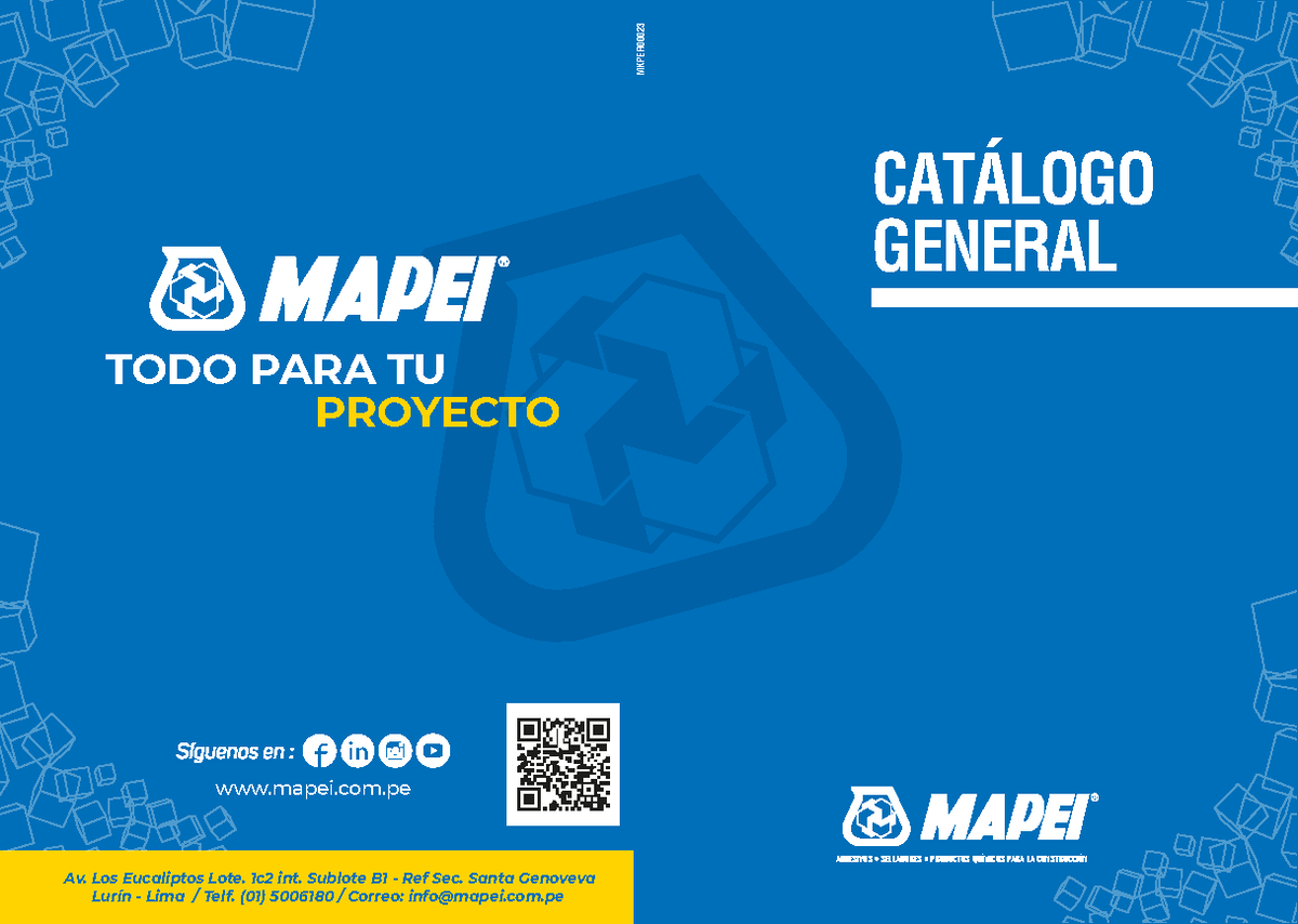 Catálogo Mapei - CATALOGO - CATÁLOGO GENERAL TODO PARA TU PROYECTO ...