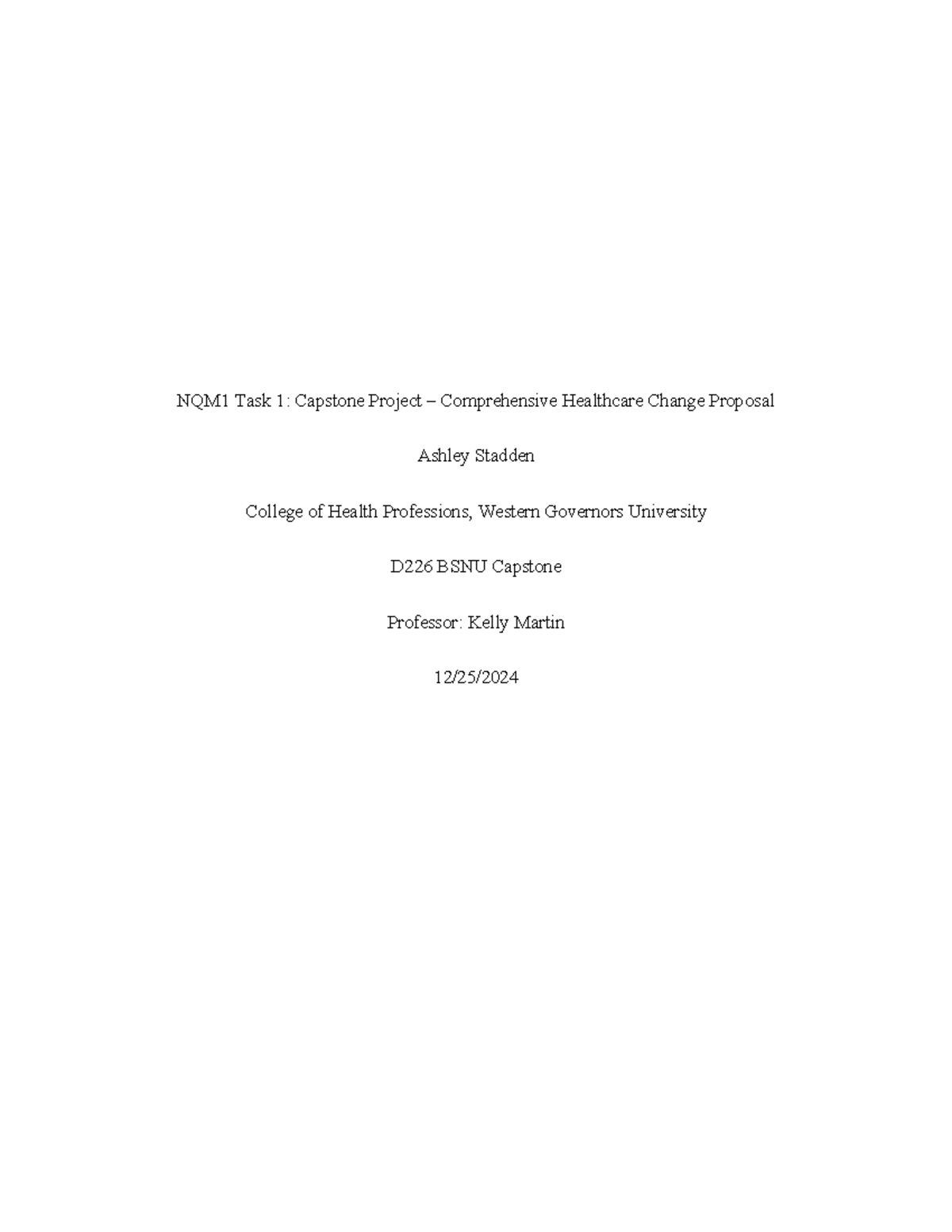 NQM1 D226 Capstone Project: Proposal for Barcode Scanners in Healthcare ...