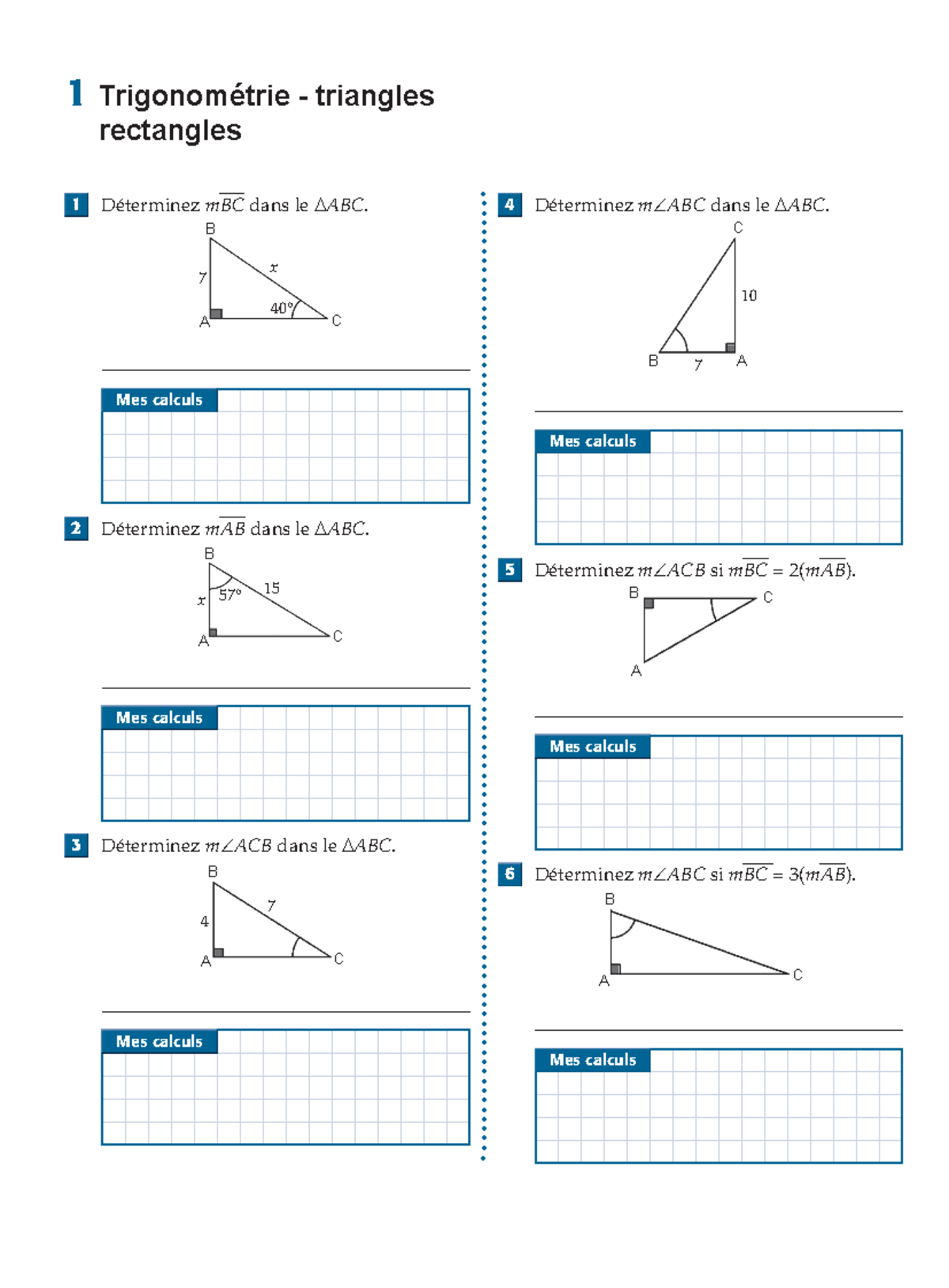 Pratique de Math SN Chapitre 10 : Trigonométrie ÉVALUÉE - Studocu