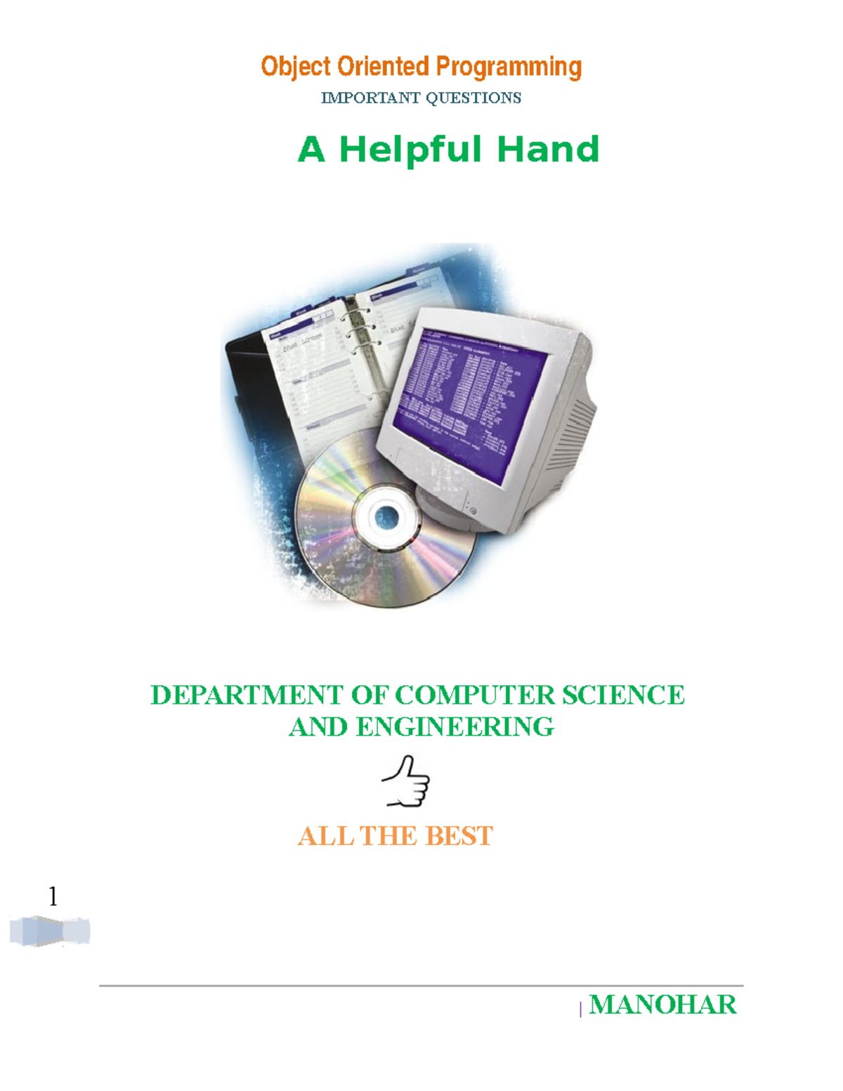 JAVA Important questions(UNIT WISE) - 1 IMPORTANT QUESTIONS A Helpful ...