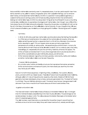 MMW Patterns and Math Logic - Module 1: PATTERNS, TRANSFORMATION, FRACTALS Something which helps ...