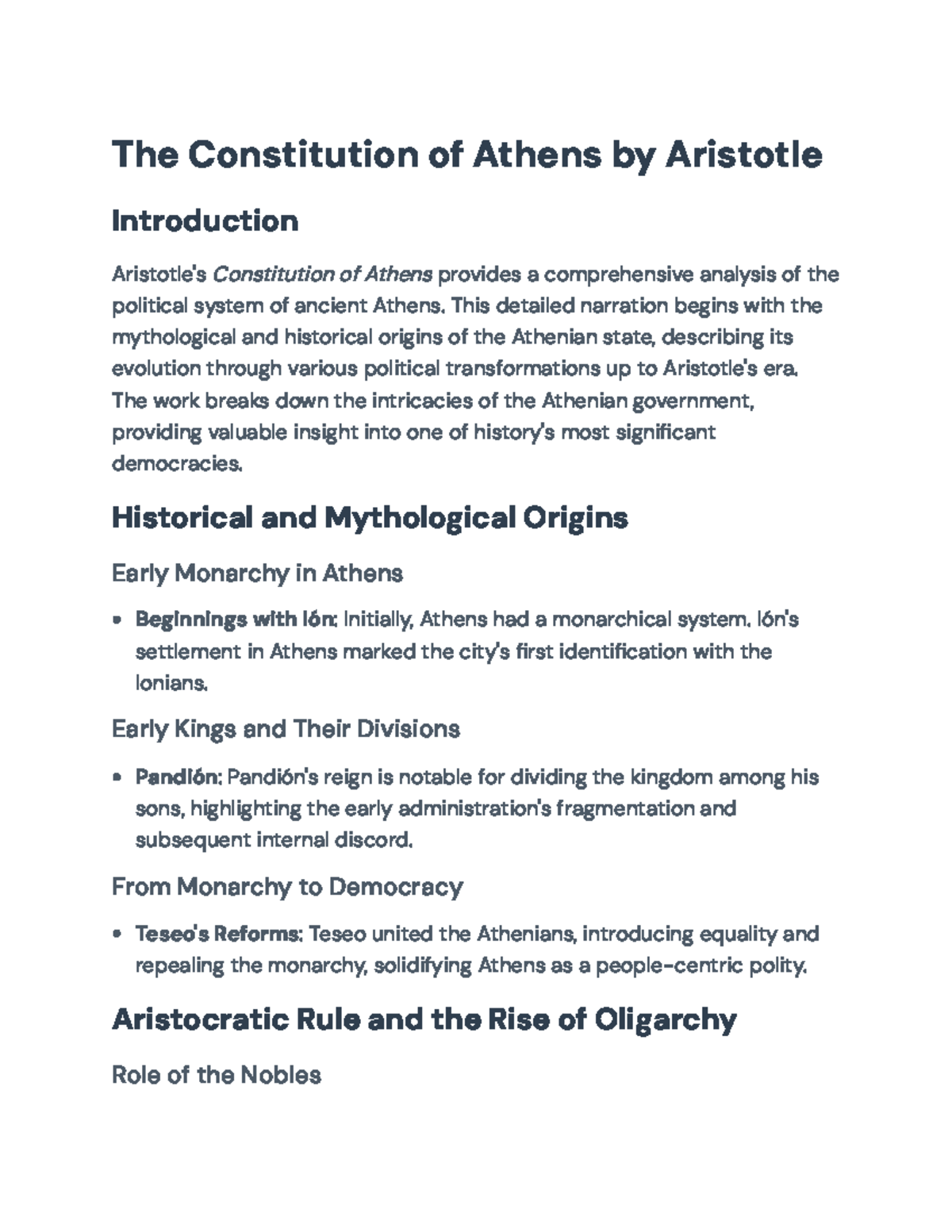 Aristotle's Constitution of Athens: A Deep Dive into Athenian Democracy ...