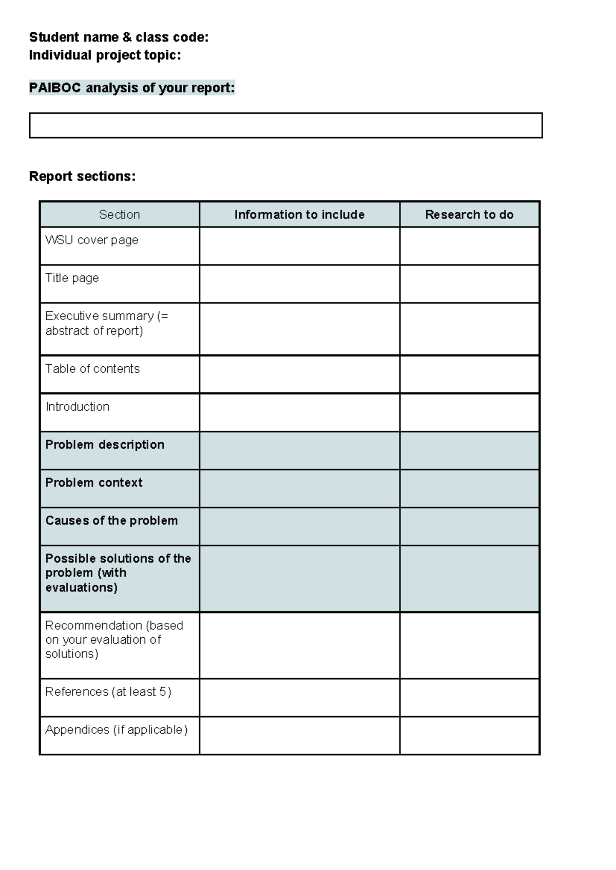 BAS report_ Outline template.docx 7.7 KB - Student name & class code ...