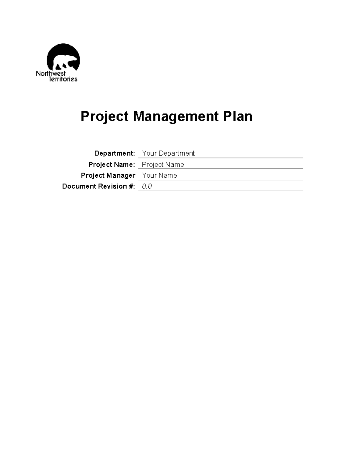 Project Management Plan (ICT 101) - Template and Guidelines - Studocu