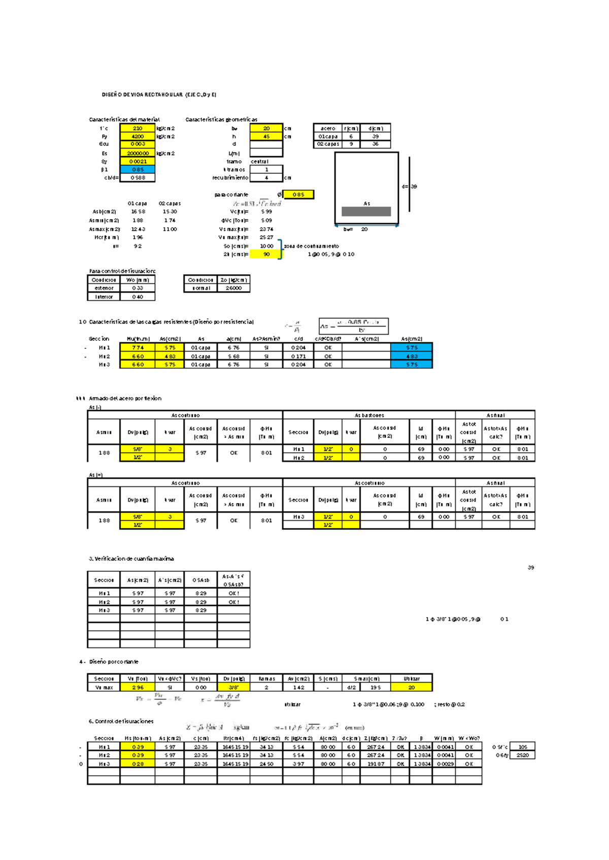 DISEÑO DE VIGA RECTANGULAR (EJE C,D y E) - ALX - Studocu