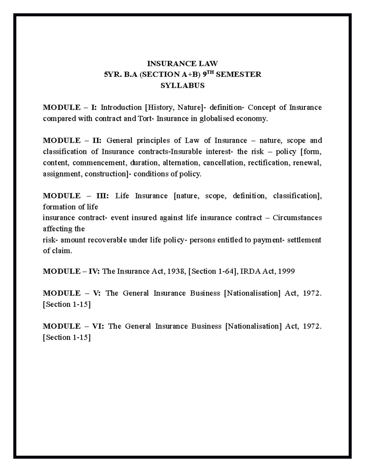 Module-i-introduction-818489 1628448766 - INSURANCE LAW 5YR. B (SECTION ...