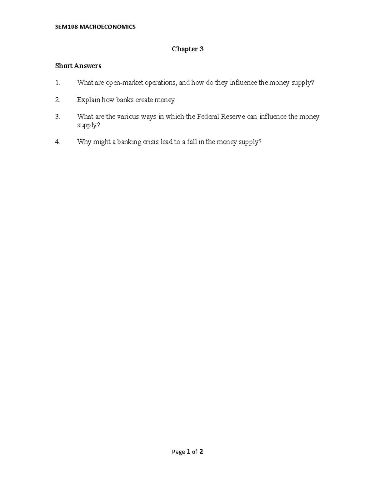 Chapter 3 Tutorial (Ques)Chapter 3 Tutorial (Ques)Chapter 3 Tutorial ...