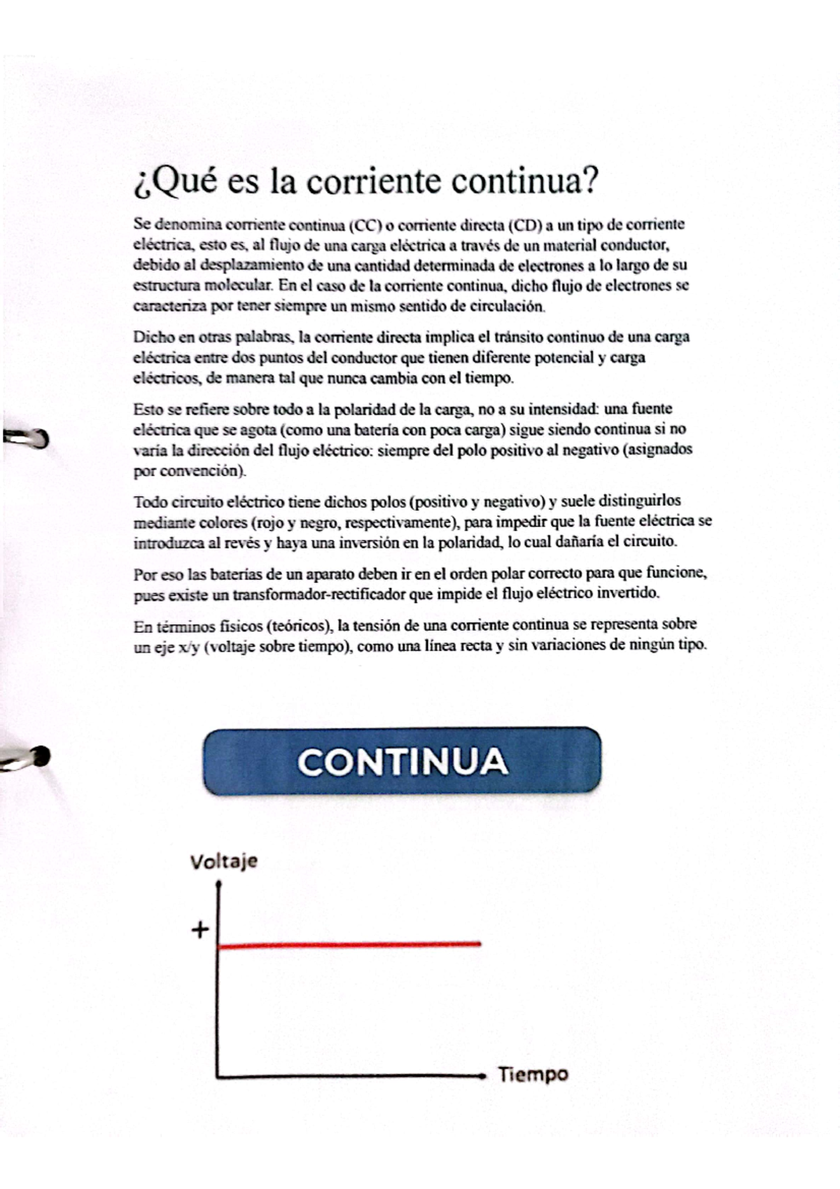 Investigacione corriente alterna y directa - es la corriente continua ...
