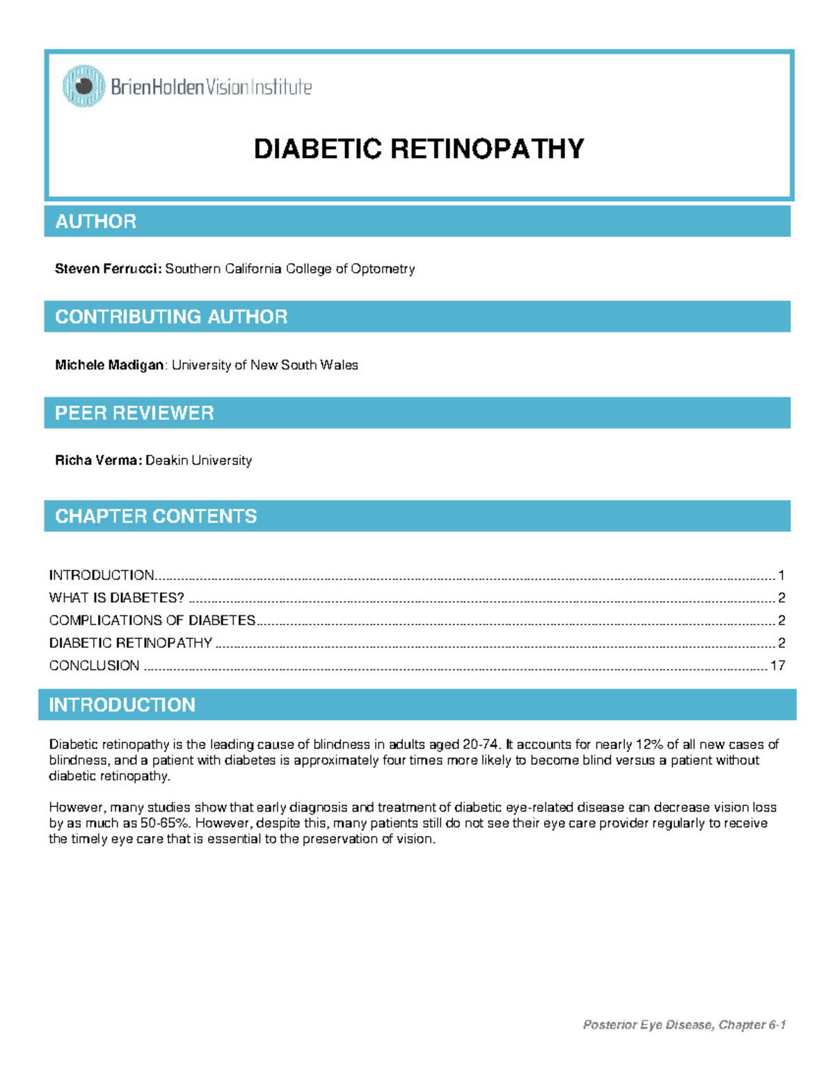 06 Diabetic Retinopathy: Understanding Causes and Treatments - Studocu