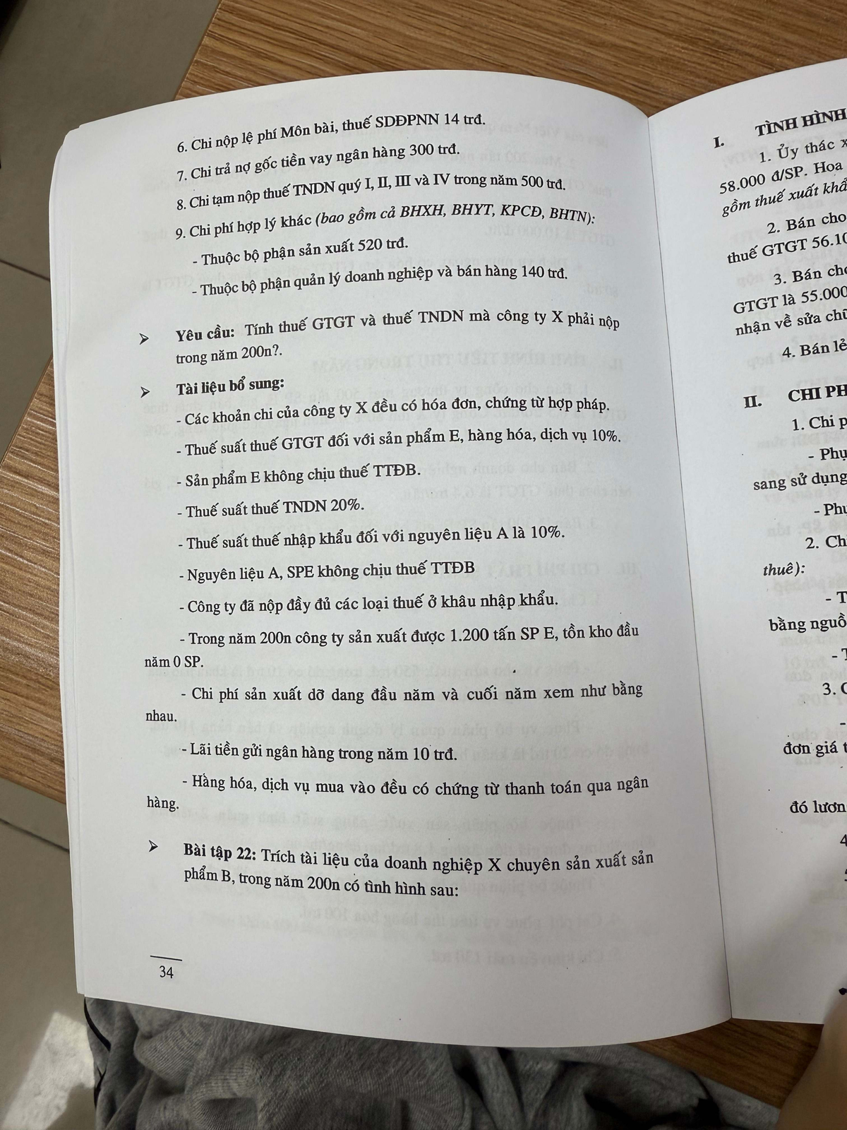 Bài Tập Thuế GTGT và TNDN Năm 200n - Môn Tài Chính Doanh Nghiệp - Studocu