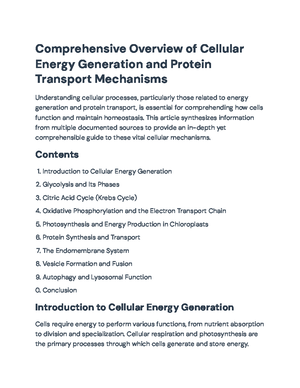 Cell Biology Overview: Cell Cycle, Cytoskeleton, and Signaling ...
