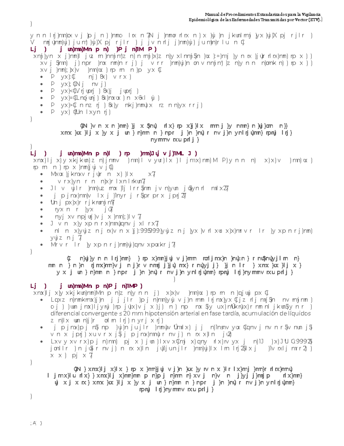 Manual de Procedimientos Estandarizados para Vigilancia Epidemiológica ETV - Studocu