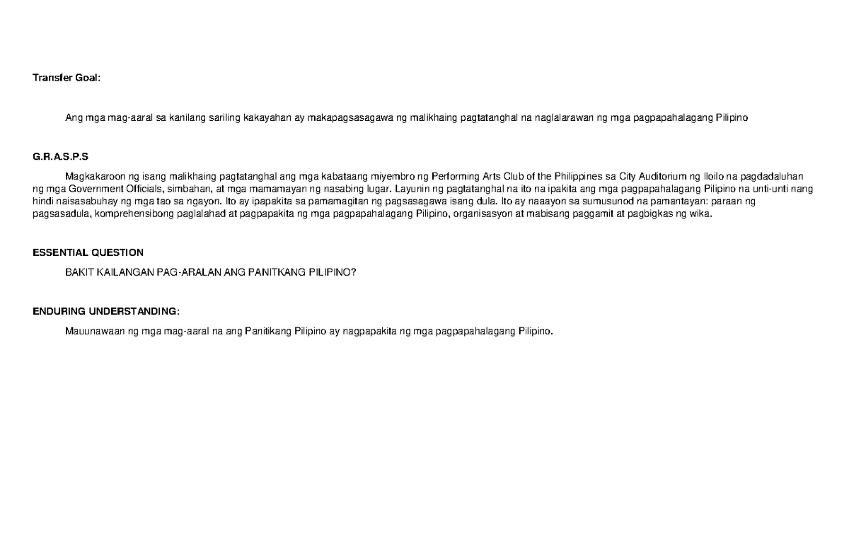 Grade 7 Filipino 3rd Quarter Curriculum Map and Presentation Overview ...