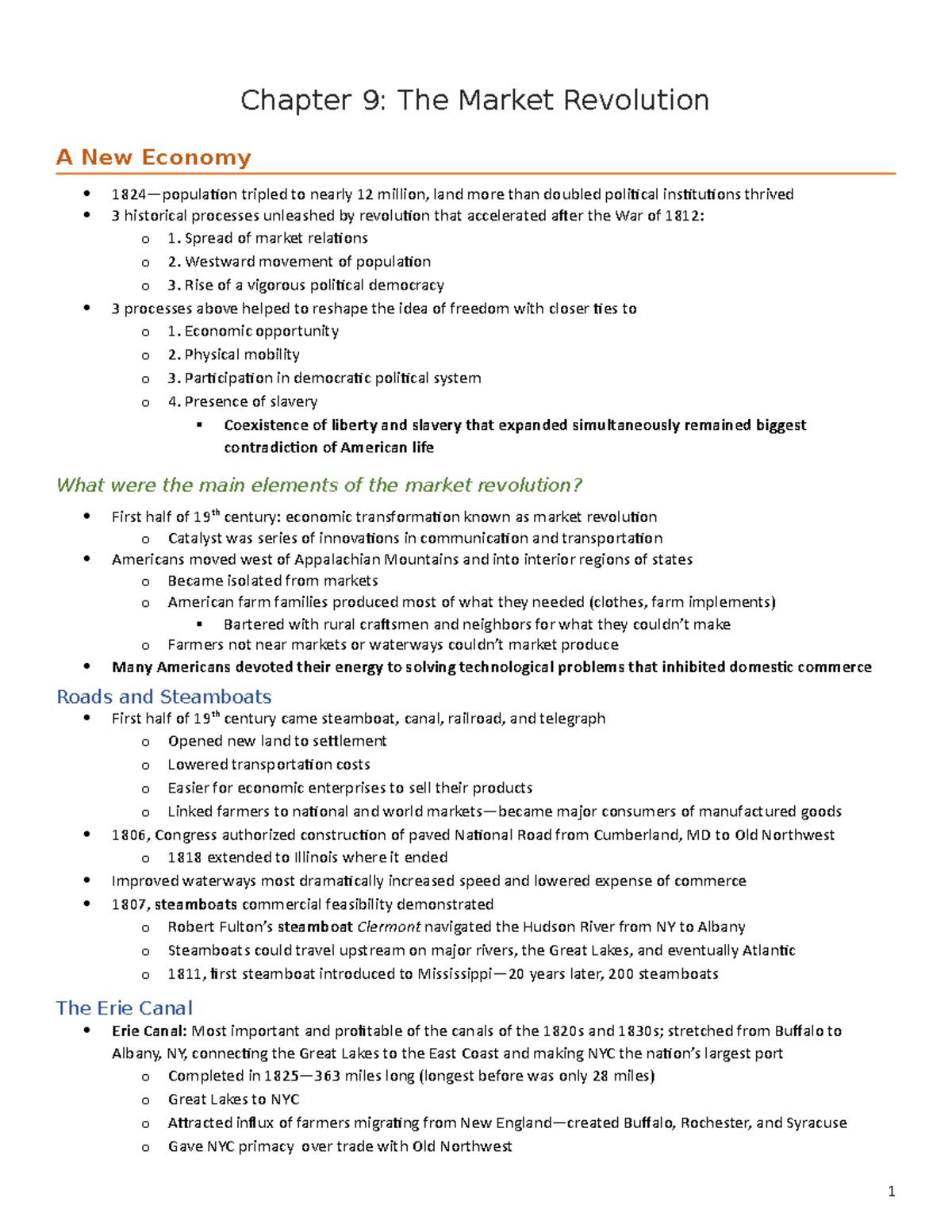 Chapter 9 - Summary Give Me Liberty!: an American History - Chapter 9 ...