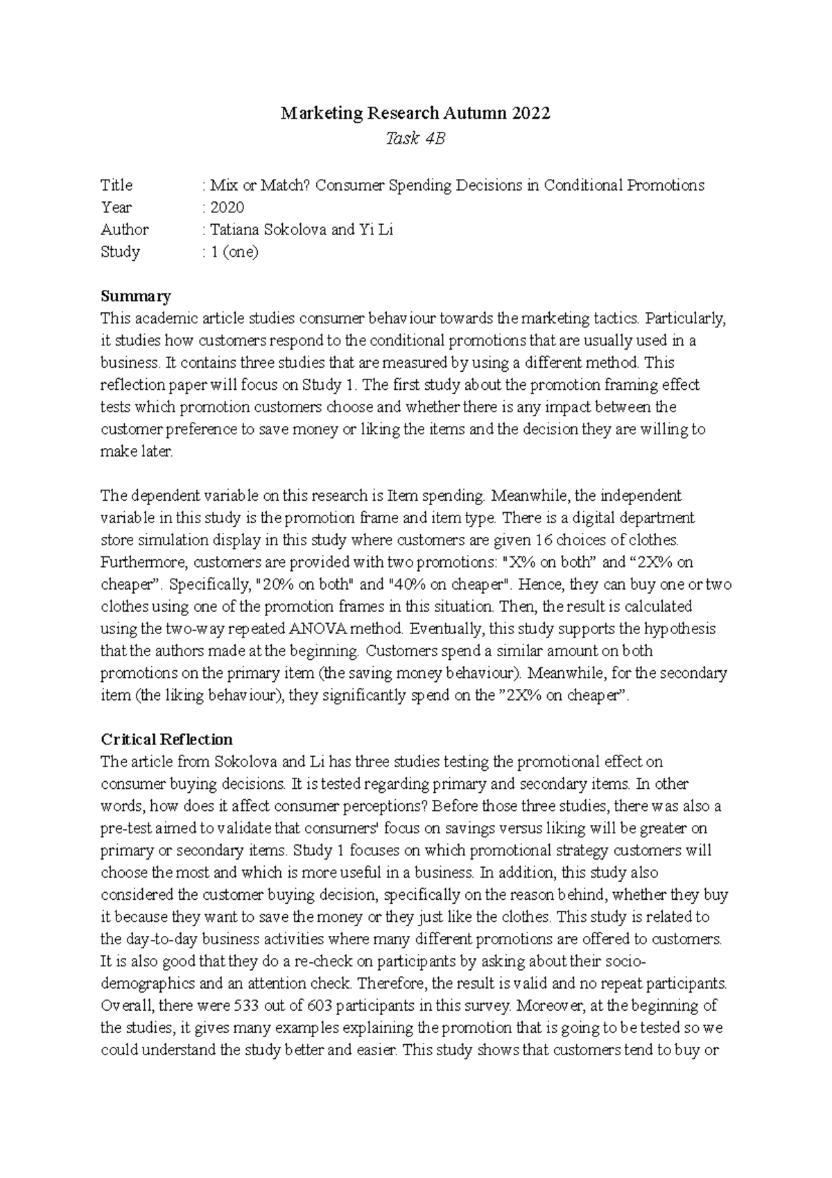 Task 4B - a part of Task 1A where we need to make a summary of an ...