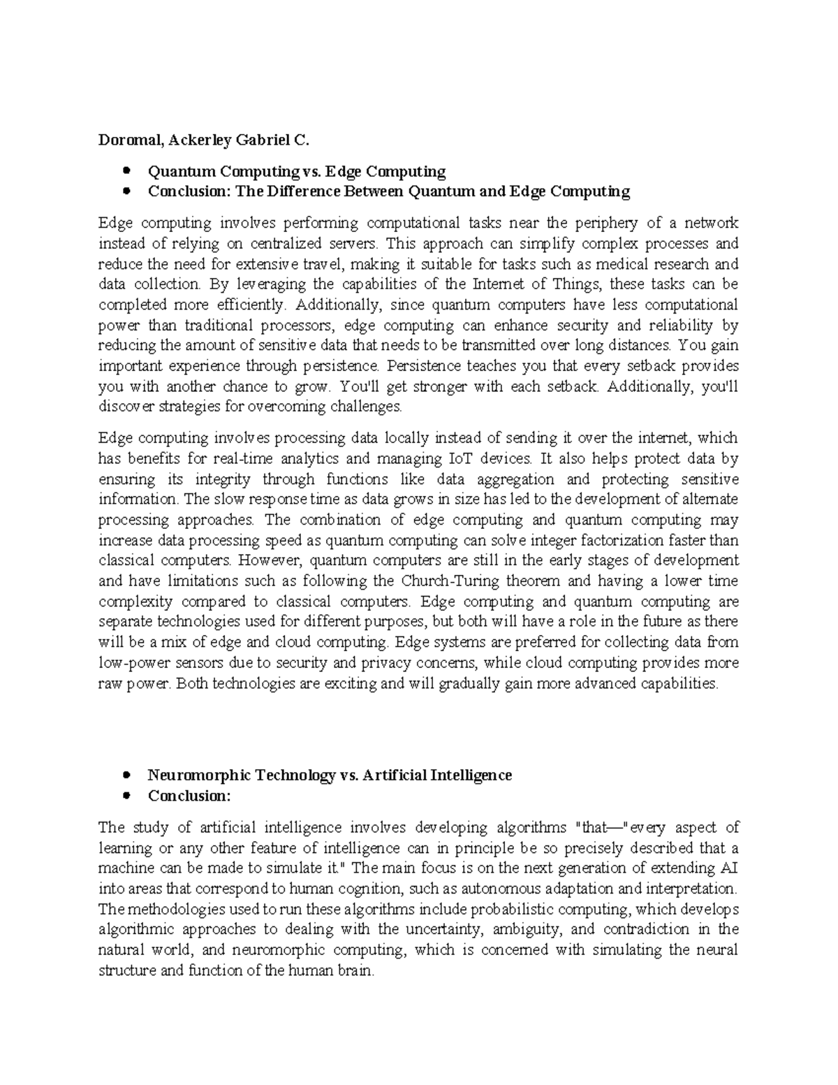 07 Activity 1: Quantum & Edge Computing vs. Neuromorphic & AI - ACTS ...