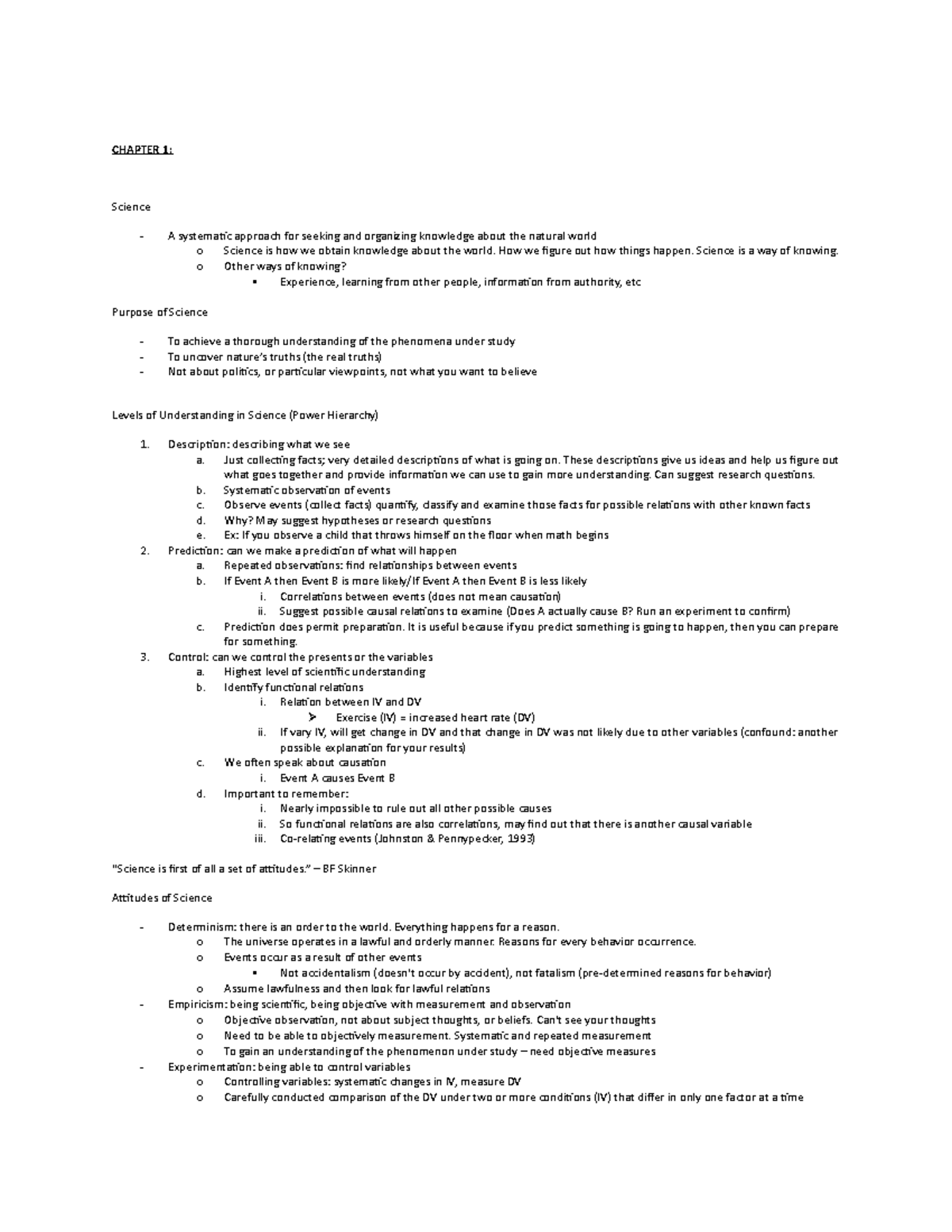 Cooper PSY 101: Comprehensive Overview of Chapters 1 & 2 - Studocu