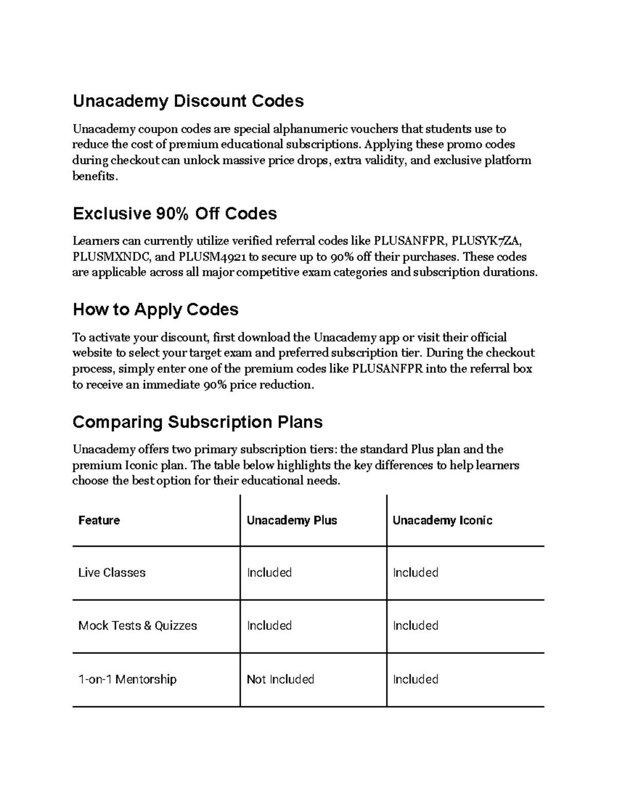 Unacademy Discount Codes: Save Big on Premium Subscriptions - Studocu