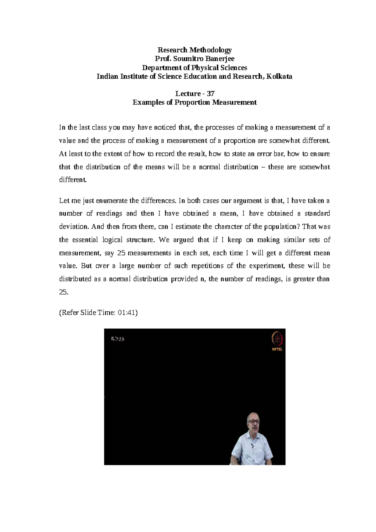 Lec 37: Ejemplos de Medición de Proporciones en Metodología de ...